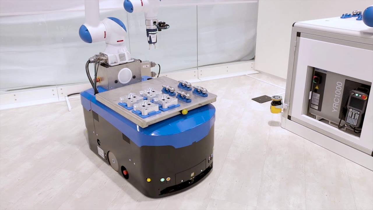 Automatic Loading And Unloading With Cobot Yaskawa